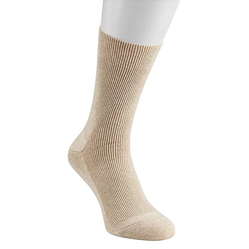 Insulating Cuffless Silver Socks Sand - RaynaudsDisease.com